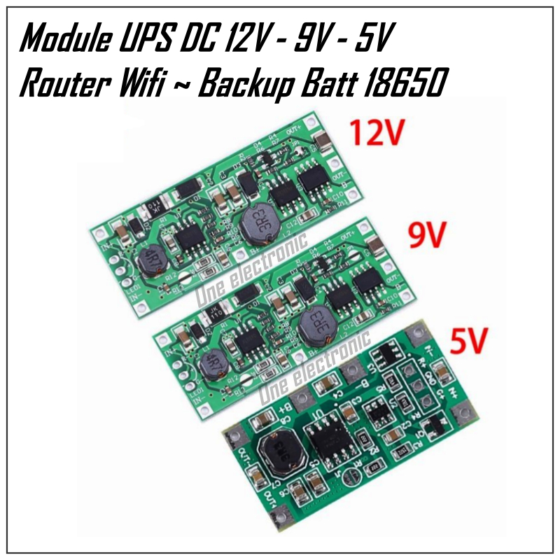 Jual UPS Mini DC 12V 9V 5V Step UP Baterai 18650 Auto on Backup ...