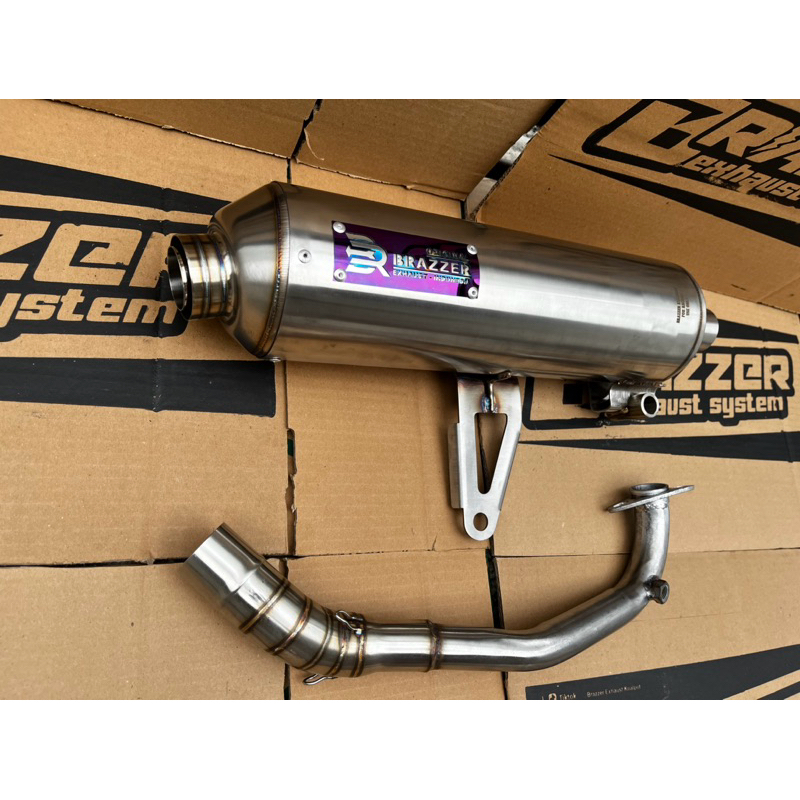 Jual Knalpot Honda Stylo Standar Racing Full Stainless Original Brazzer ...