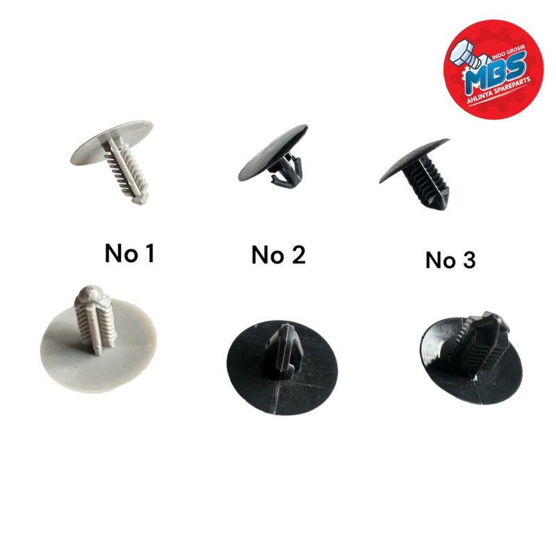 Jual CLIPS KLIP KANCING PENAHAN CAP MESIN MOBIL PALPON DASBOR BAMPER ...