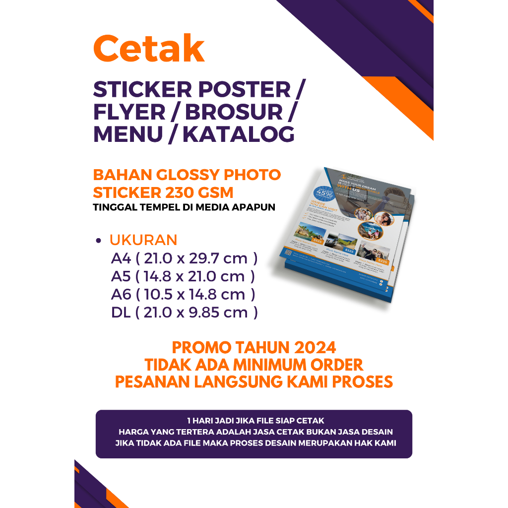 Jual CETAK STICKER FLYER , BROSUR , KUPON , KATALOG , MENU , PROMOSI ...