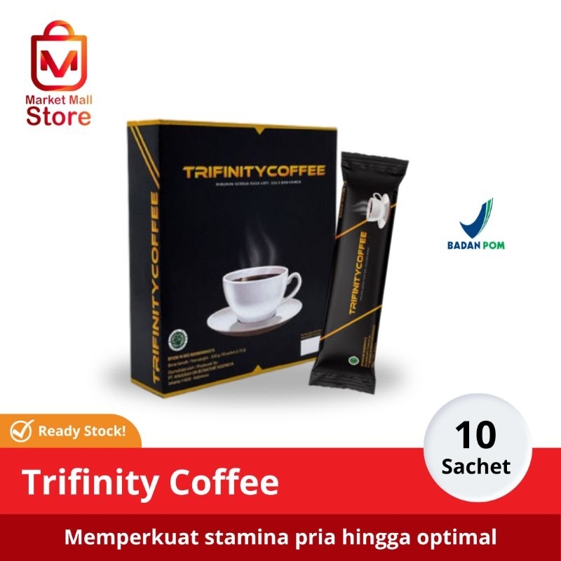 Jual Kopi Trifinity Coffee Kuat Ginseng Herbal Penambah Stamina Pria Dewasa - 1 Box Isi 10 ...