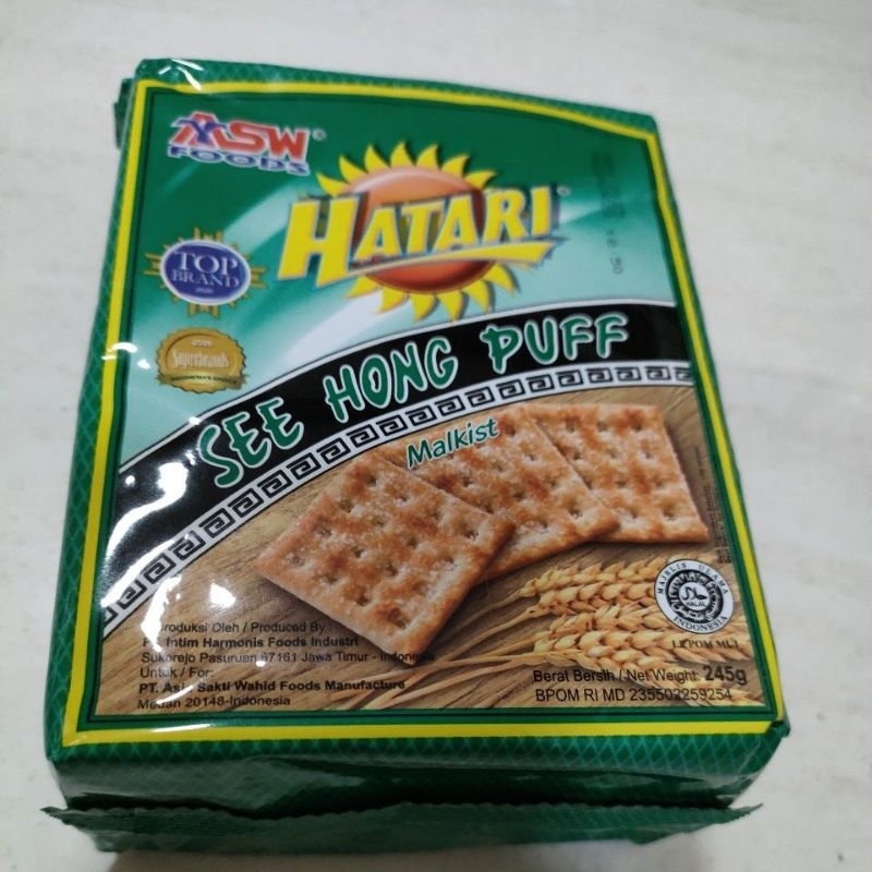 Jual BISKUIT HATARI 245g / HATARI see Hong puff biscuit | Shopee Indonesia
