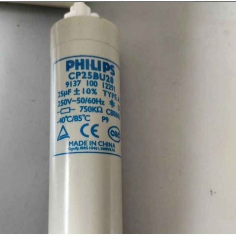 Jual Kapasitor 25 mf Philips 25uf CP25BU28 Original Capasitor 25 mikro uf Philips Capacitor 25 ...