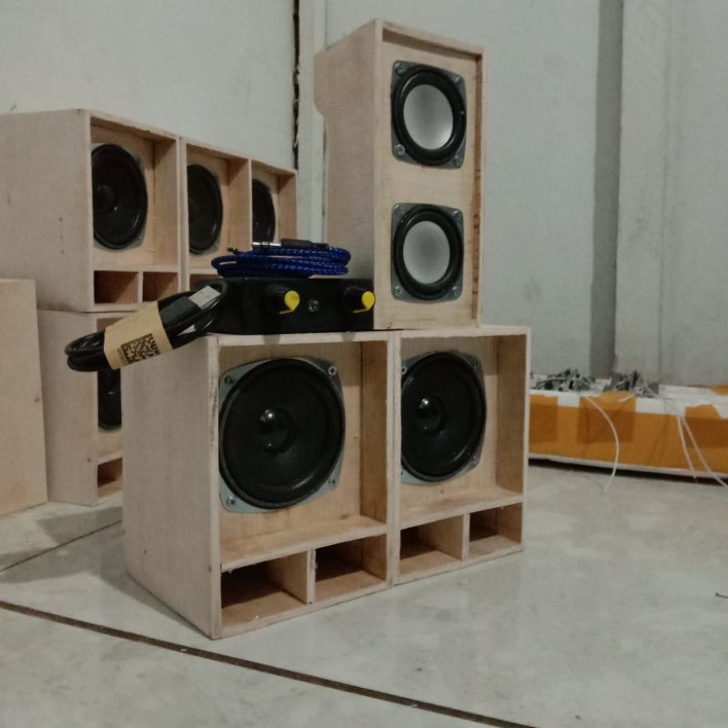 Jual sound miniatur,miniatur sound system 3 inch satu set siap bunyi ...