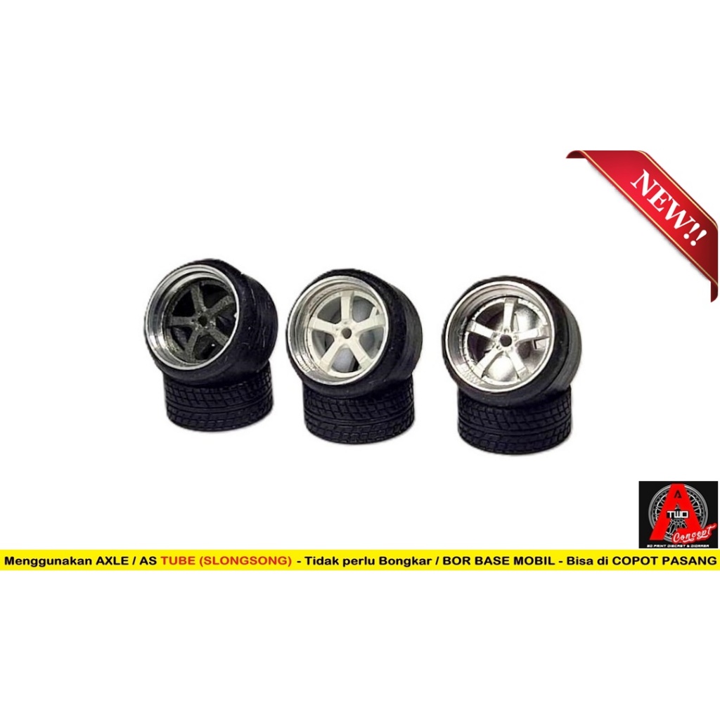 Jual Ban Karet A2C PREMIUM ALLOY Work Equip05 10mm Free AXLE SELONGSONG ...