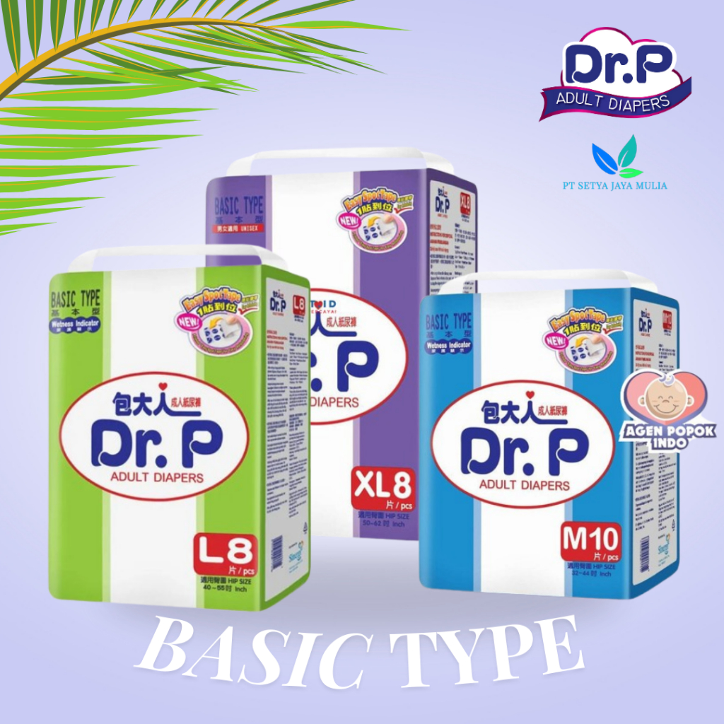 Jual Popok Dr. P Adult Diapers Basic Type Popok Dewasa Perekat M/L/XL ...