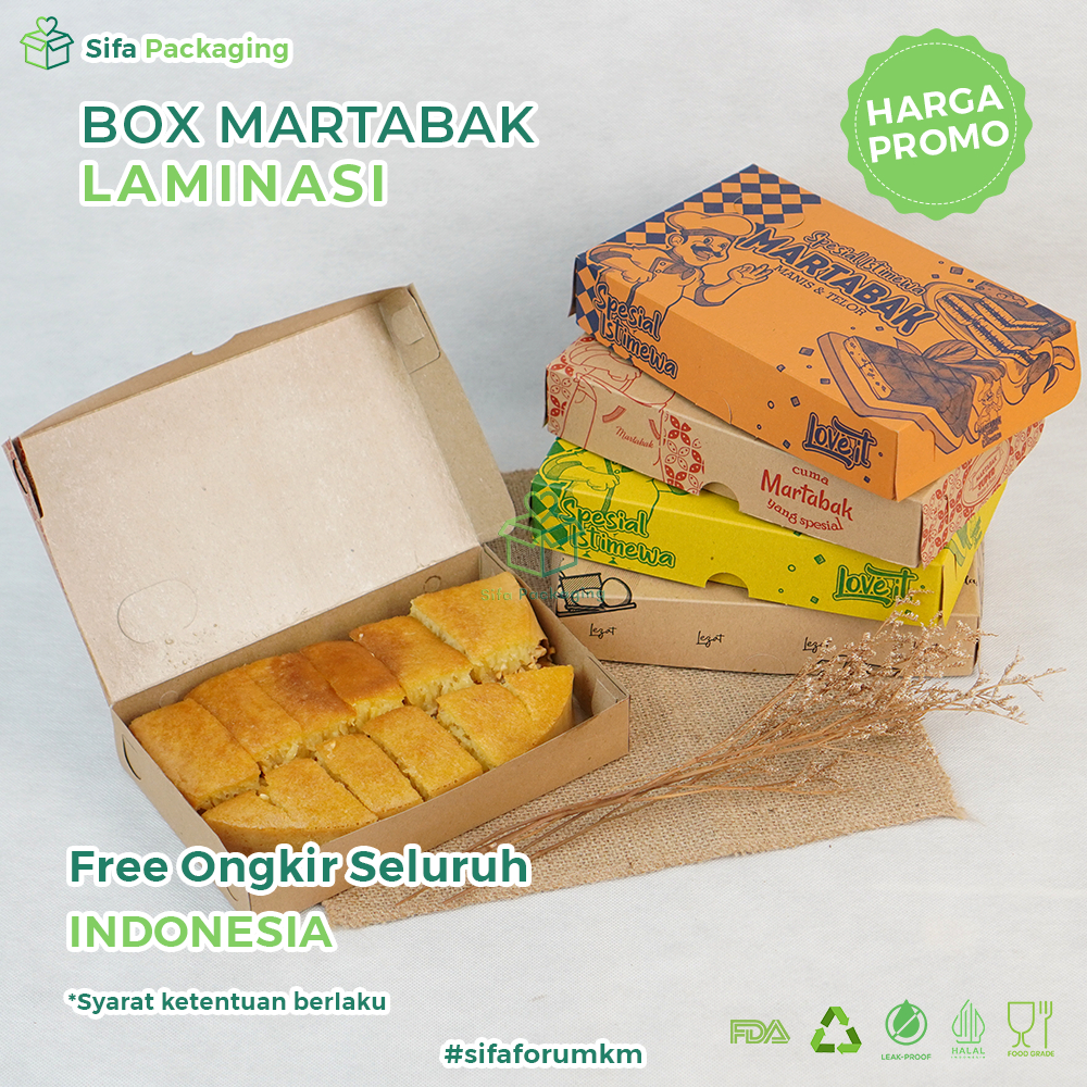 Jual Dus Martabak Laminasi Box Martabak Telur Kotak Makanan Dus ...