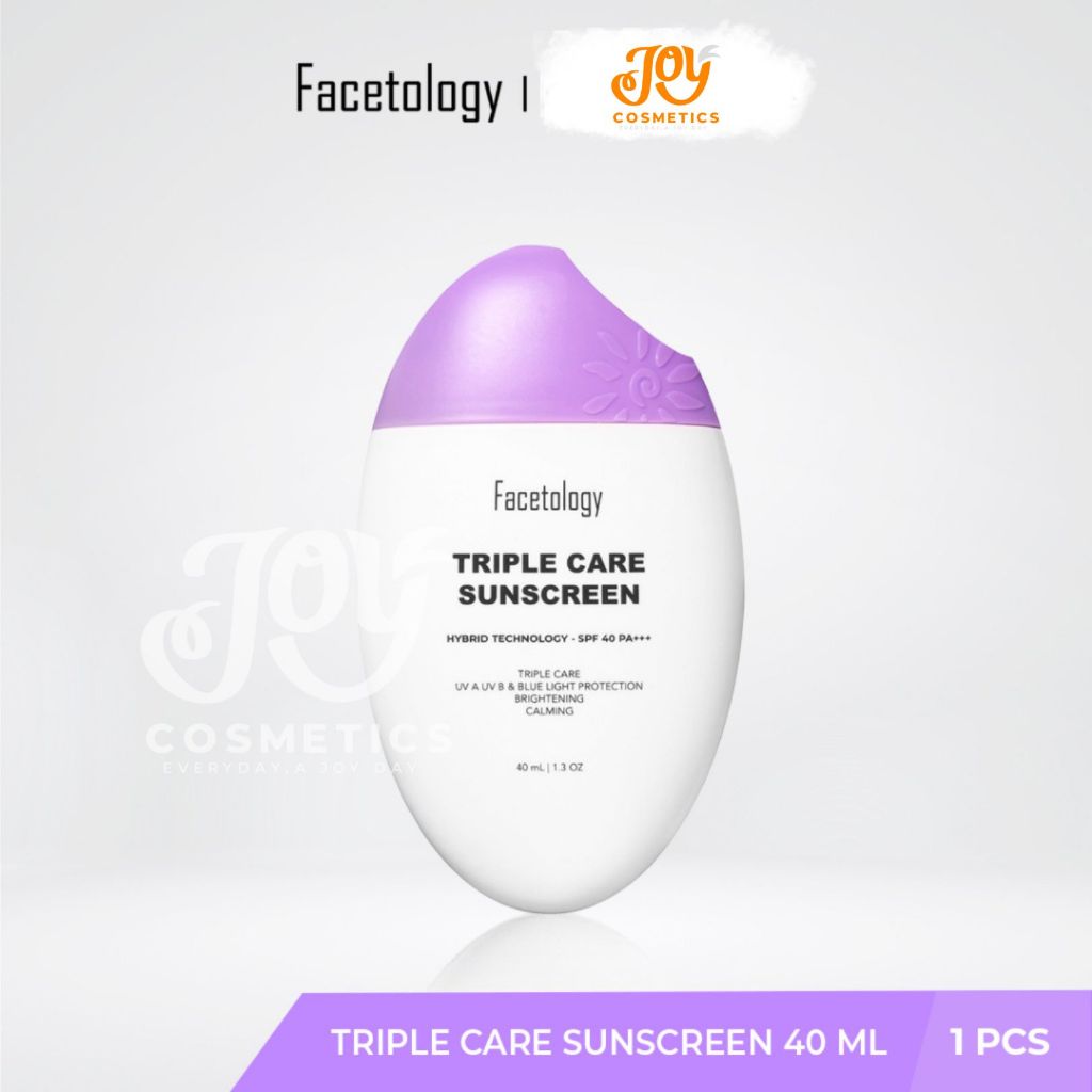 Jual Facetology [NON COMEDOGENIC SUNSCREEN TESTED] Triple Care ...