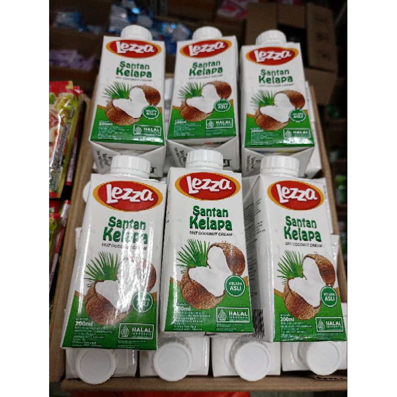 Jual Lezza Santan Kelapa Uht Coconut Cream 200 ML | Shopee Indonesia