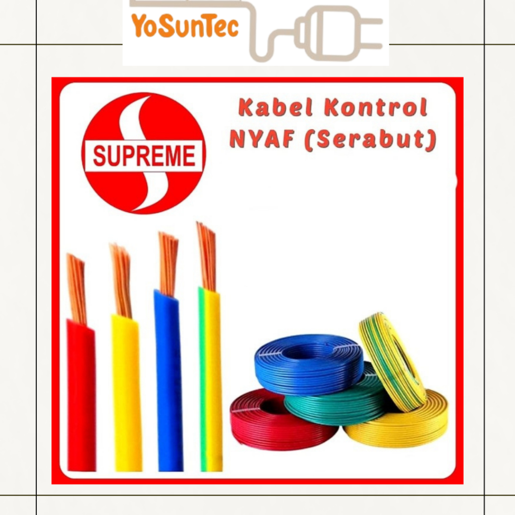 Jual Kabel Serabut NYAF 1x0,75 1 x 1.5 mm Supreme 1,5 mm Kabel Mobil METER | Shopee Indonesia