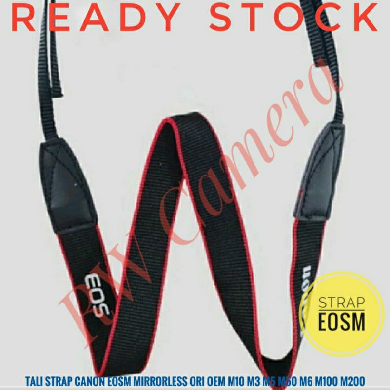 Jual Strap Canon EOSM Mirrorless OEM ORI Neck Shoulder M10 M3 M5 M6 M50 ...
