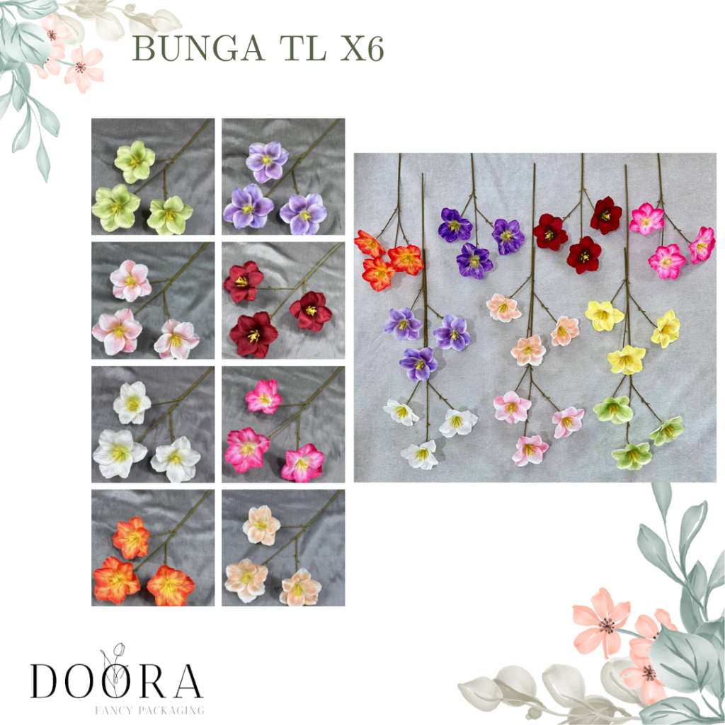 Jual Bunga Artificial Premium Bunga TL X3 | Shopee Indonesia