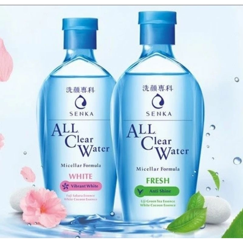 Jual Senka All Clear Water Miccellar formula fresh anti shine 230 ml ...