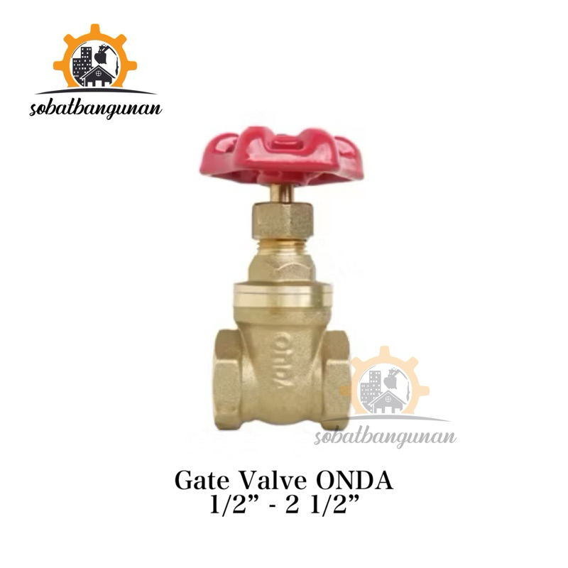 Jual Gate Valve Gatevalve 1 1/2” inch ONDA / Stopkran Kuningan | Shopee Indonesia