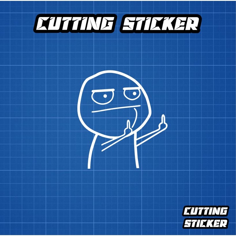 Jual Sticker Animasi FUCEK Lucu - stiker middle finger fck | Shopee ...