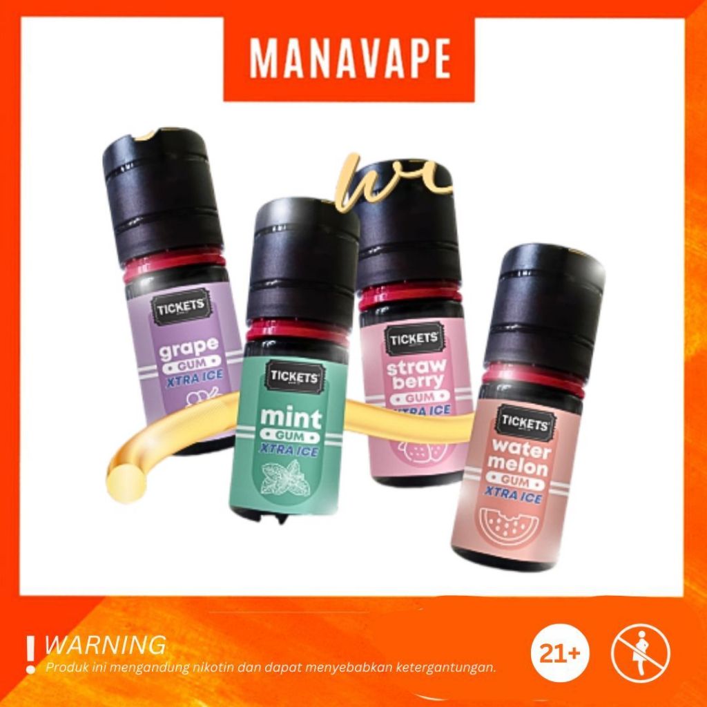 Jual Tickets Gummy Xtra Ice Series Saltnic 30ml | Shopee Indonesia