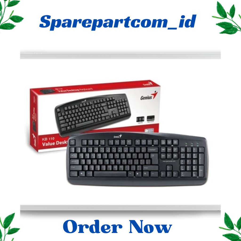 Jual Genius Keyboard Kb-110 Ps2 Mouse Ns200 Ps2 | Shopee Indonesia