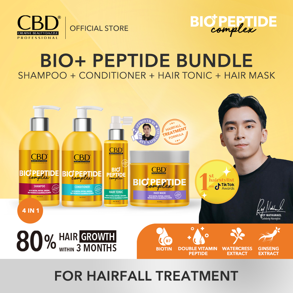 Jual CBD BIO+PEPTIDE COMPLEX Shampoo / Conditioner / Hair Mask / Hair ...