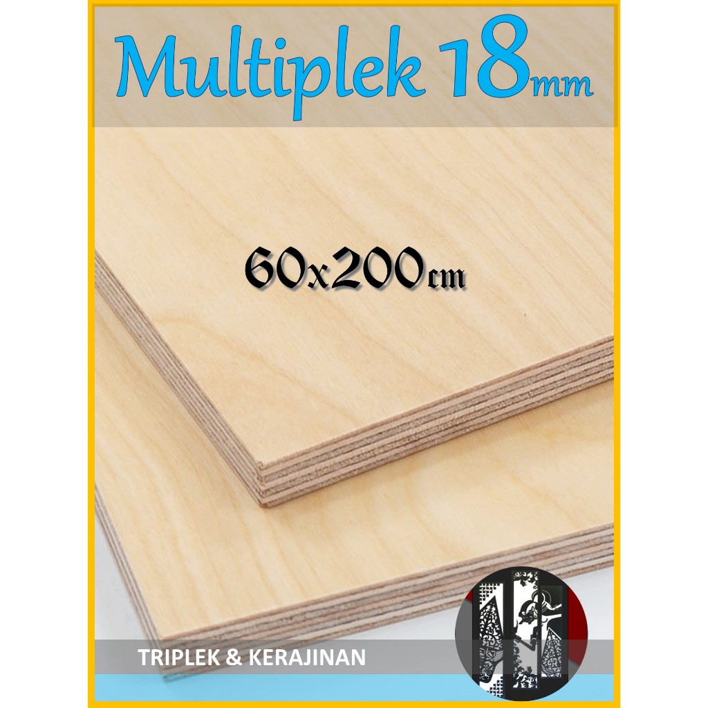 Jual Triplek 18mm 60x200 cm Multiplek MDF Melamin Blokmin Blokboard 18 ...