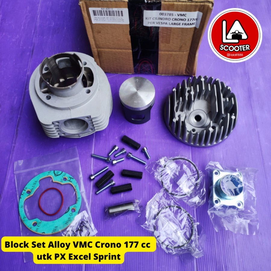 Jual Blok Set Alloy VMC Crono 177 cc utk PX Excel Sprint | Shopee Indonesia