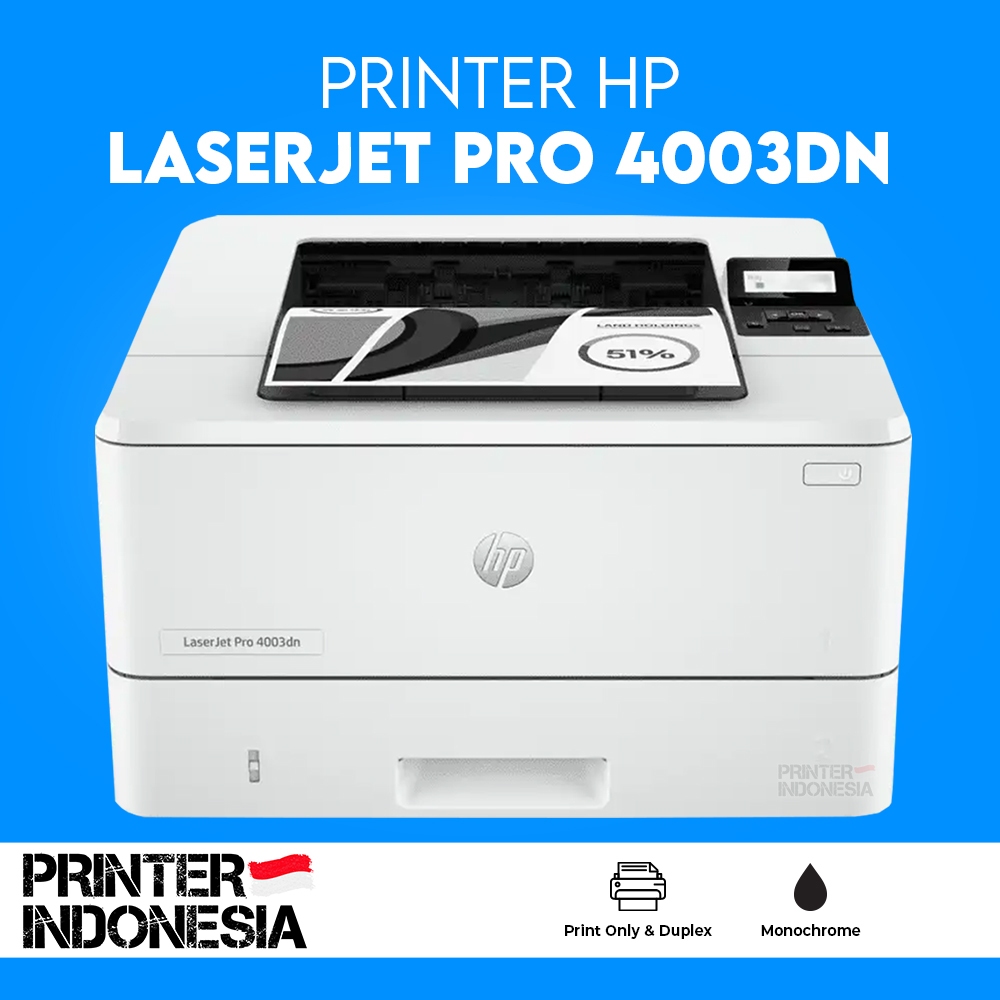 Jual Printer HP Monochrome Laserjet Pro 4003dn Print Only Duplex (2Z609A) | Shopee Indonesia