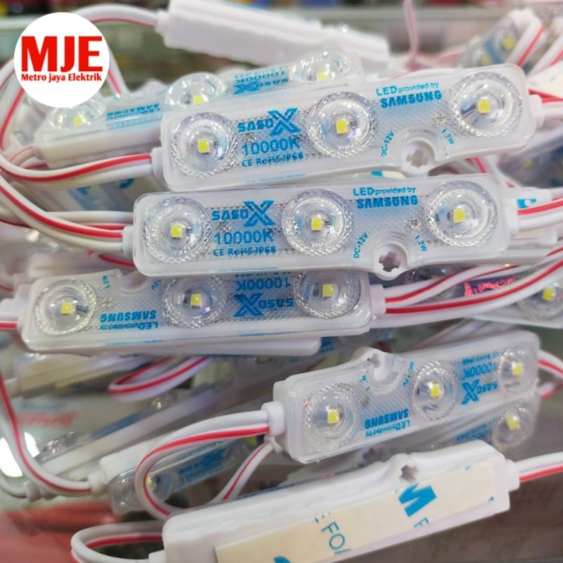 Jual SASO X LED Module Super Glossy 3 Mata IP68 DC 12V 1,5W Premium ...