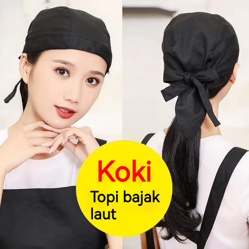 Jual Topi Koki Cantik Topi Pirate Chef Fashionable Pirate Hat Koki ...