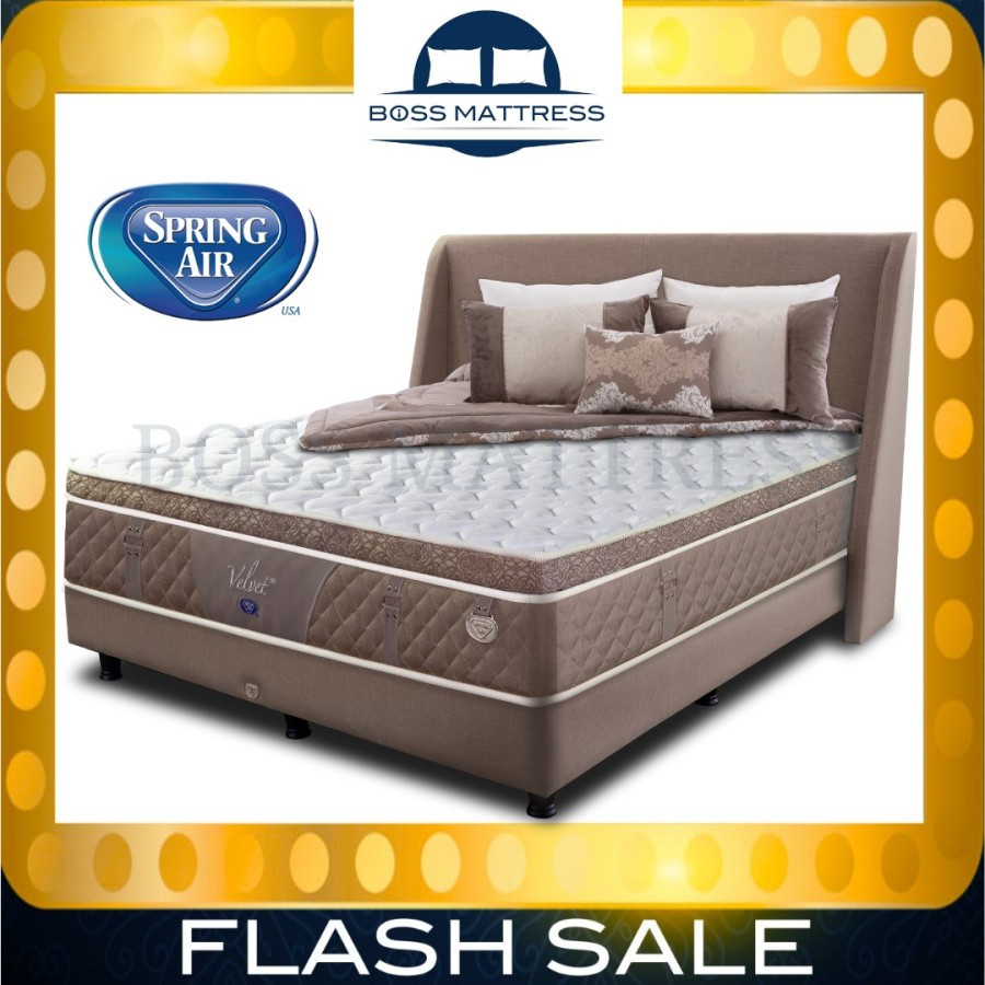 Jual Spring Air Springbed Velvet Hd Hanya Kasur Full Set 160 180