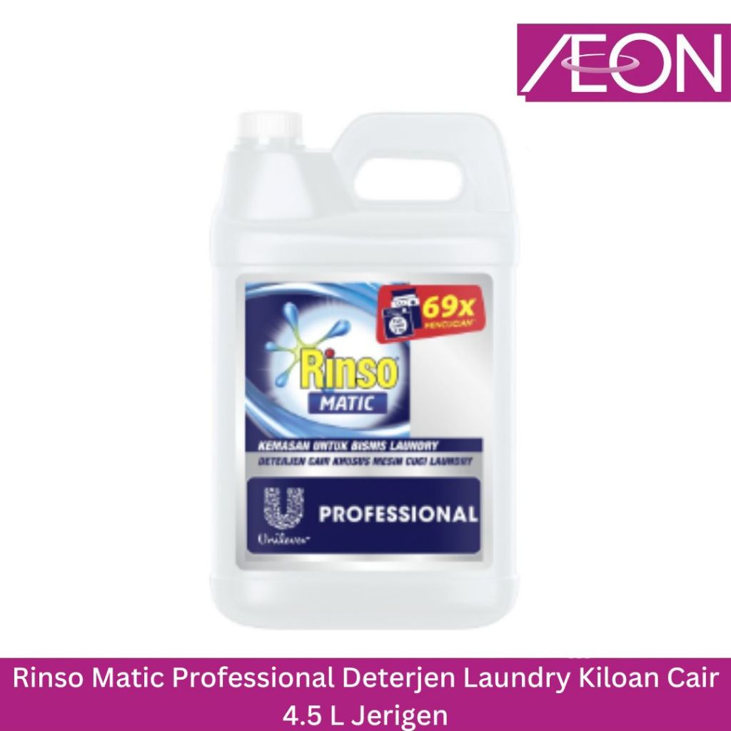 Jual Rinso Matic Professional Deterjen Laundry Kiloan Cair 4.5 L ...