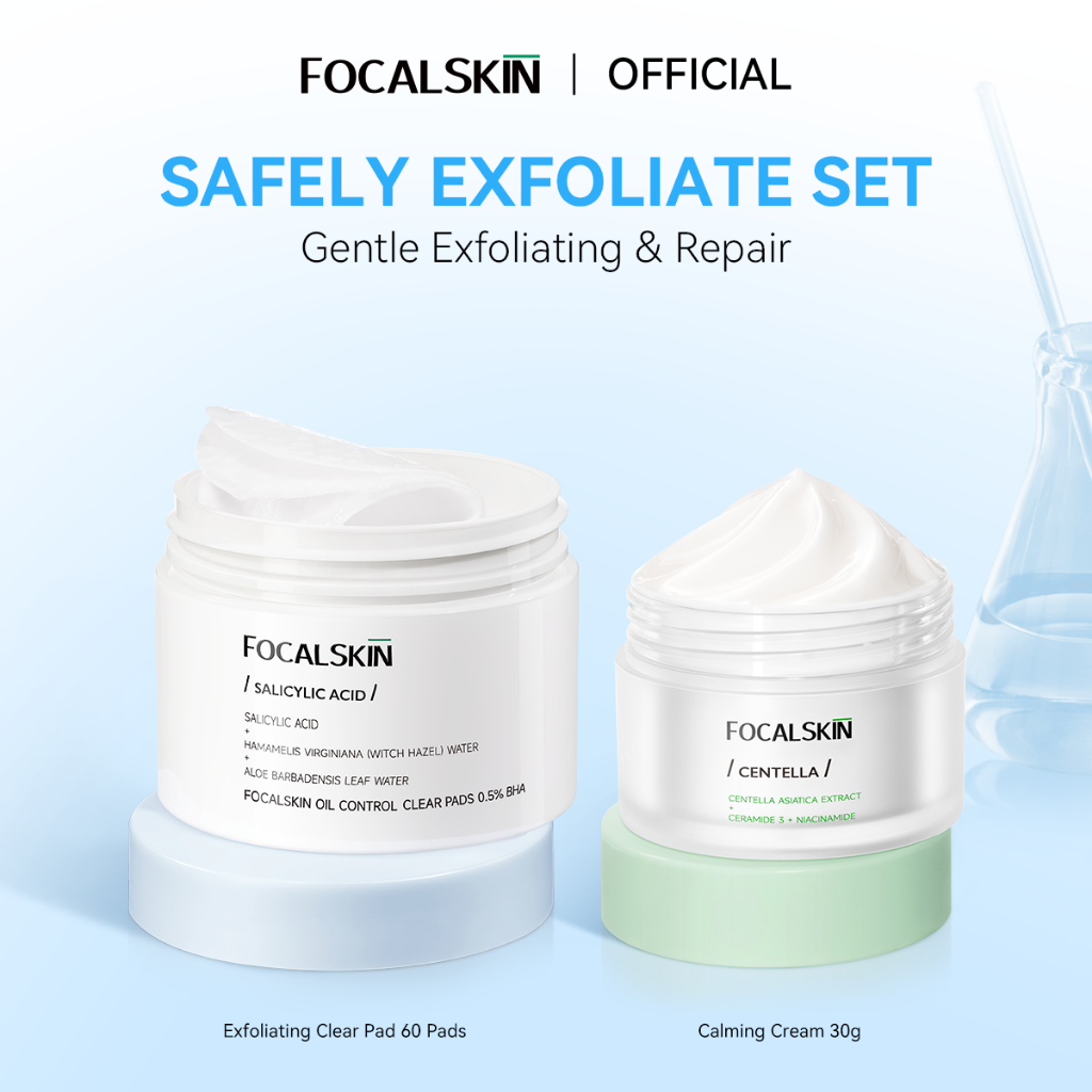 Jual FOCALSKIN Safely Exfoliate Set Safely Exfoliate Clearpads 60 Pads ...