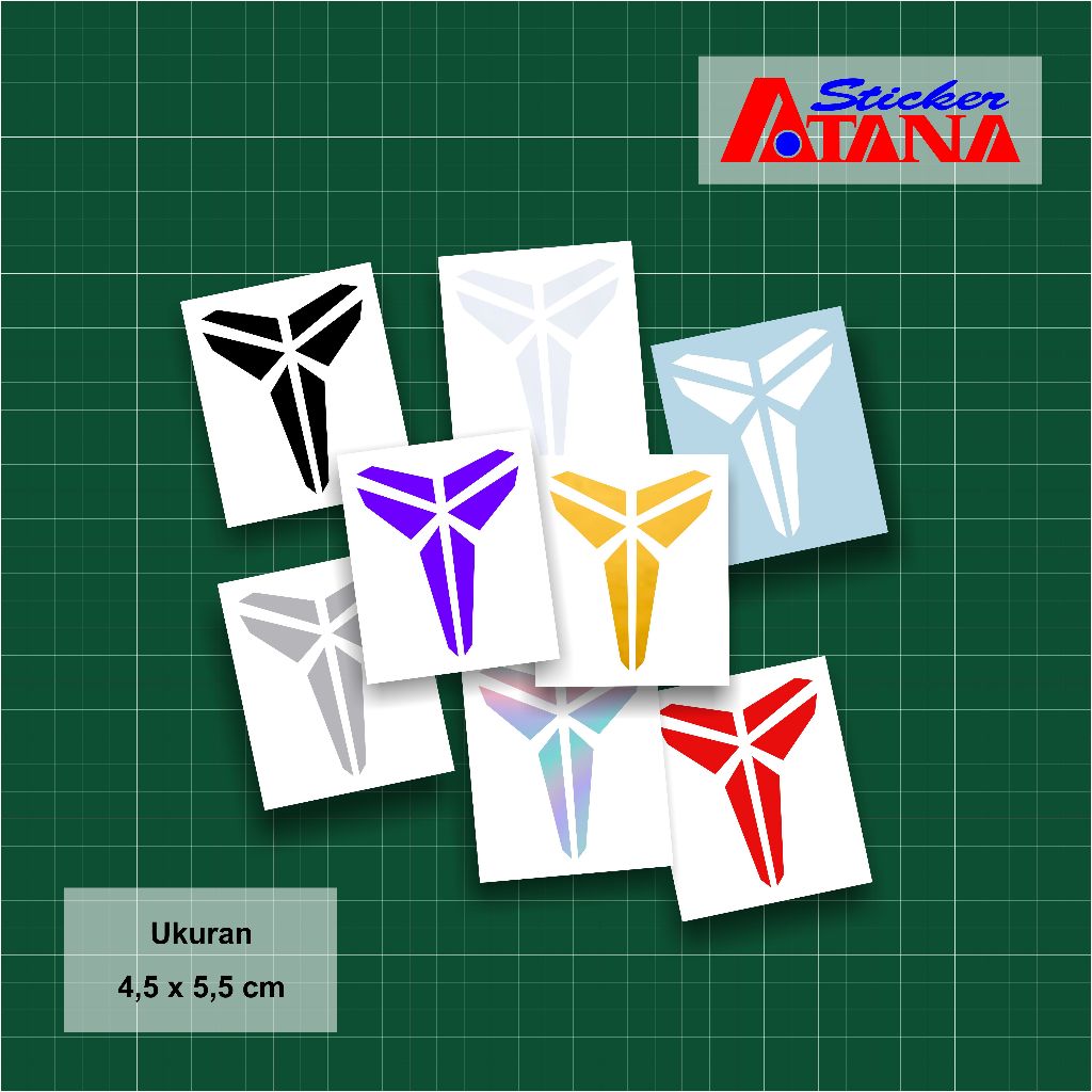 Jual Stiker Cutting Kobe Bryant Emblem Logo Basket Black Mamba NBA ...