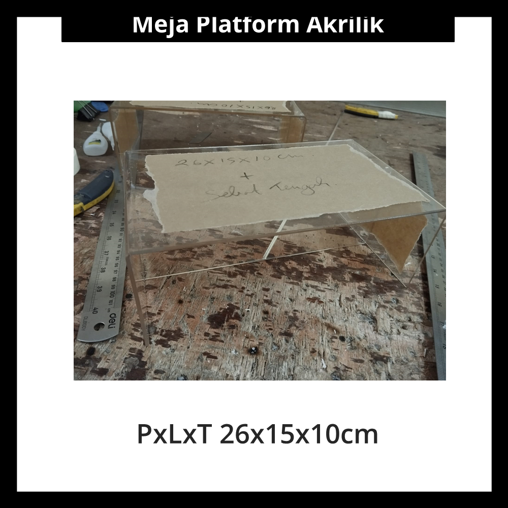 Jual Meja Platform Akrilik PxLxT 26x15x10cm | Shopee Indonesia