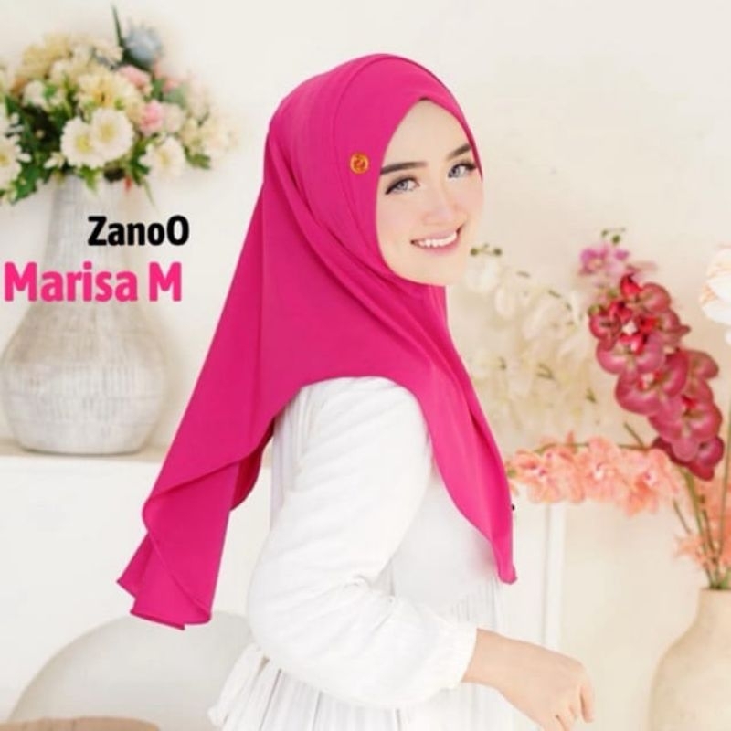 Jual MARISA M - Hijab instan daily bahan Jersey by Zanoo | Shopee Indonesia