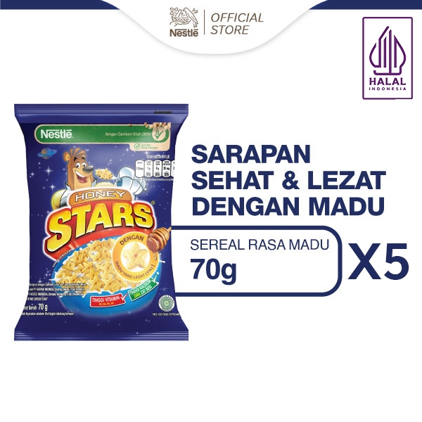 Jual HONEY STARS CEREAL POUCH 70g x 5 | Shopee Indonesia