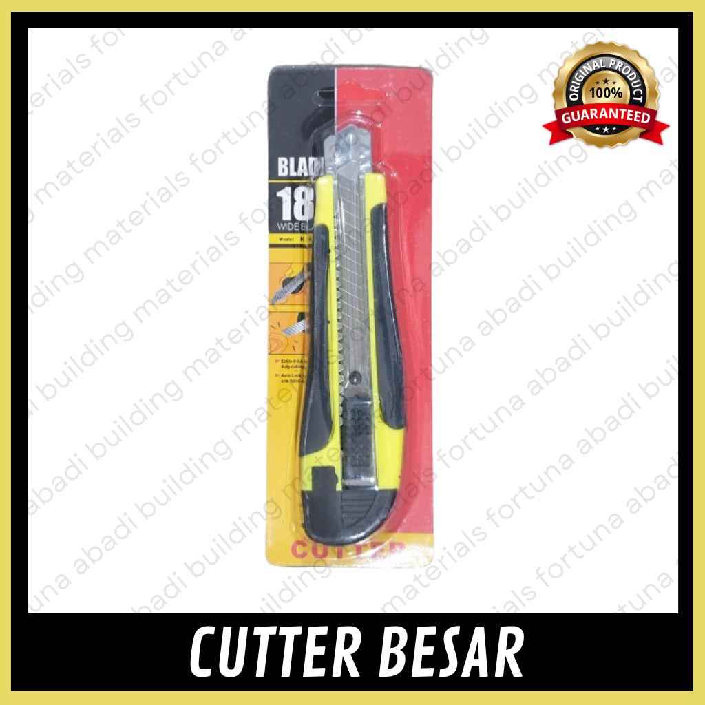 Jual Cutter Besar Blester Warna Randon Cutter Knife | Shopee Indonesia