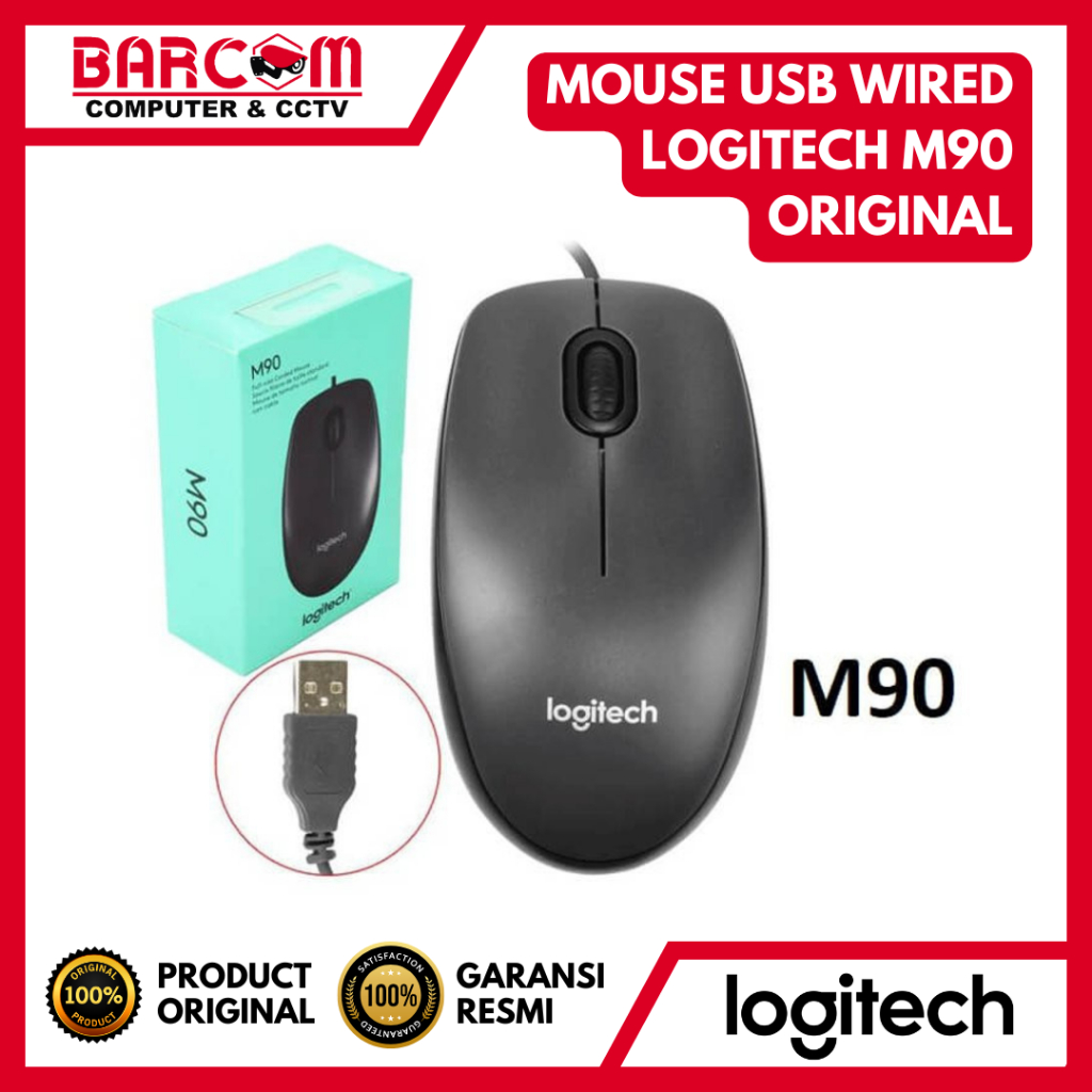 Jual MOUSE LOGITECH M90 USB WIRED ORIGINAL GARANSI RESMI LOGITECH | Shopee Indonesia
