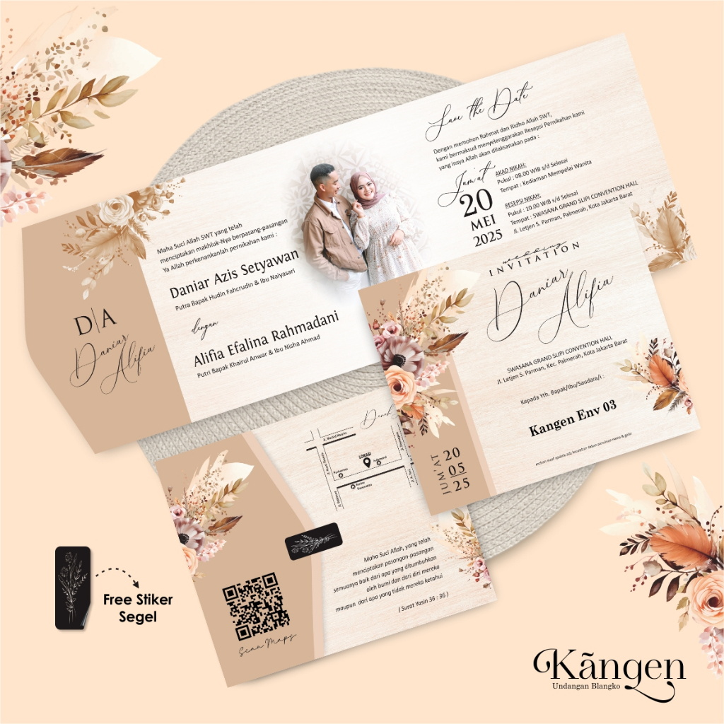 Jual BLANKO UNDANGAN PERNIKAHAN FULL COLOUR - BLANKO KOSONG UNDANGAN ...