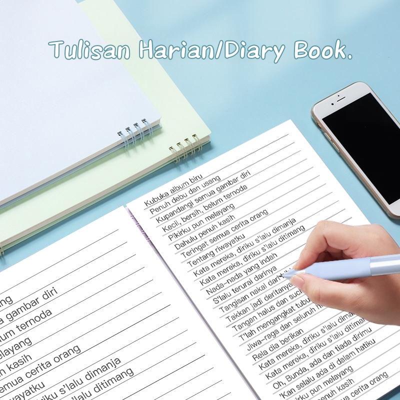 Jual Aimilo Notebook Set Notebook A5&Pulpen Gel Buku Diary Aesthetic 4 ...