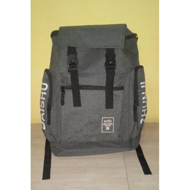 Jual Anello bags,tas ransel unisex ukuran besar,abu chunji daishu ...