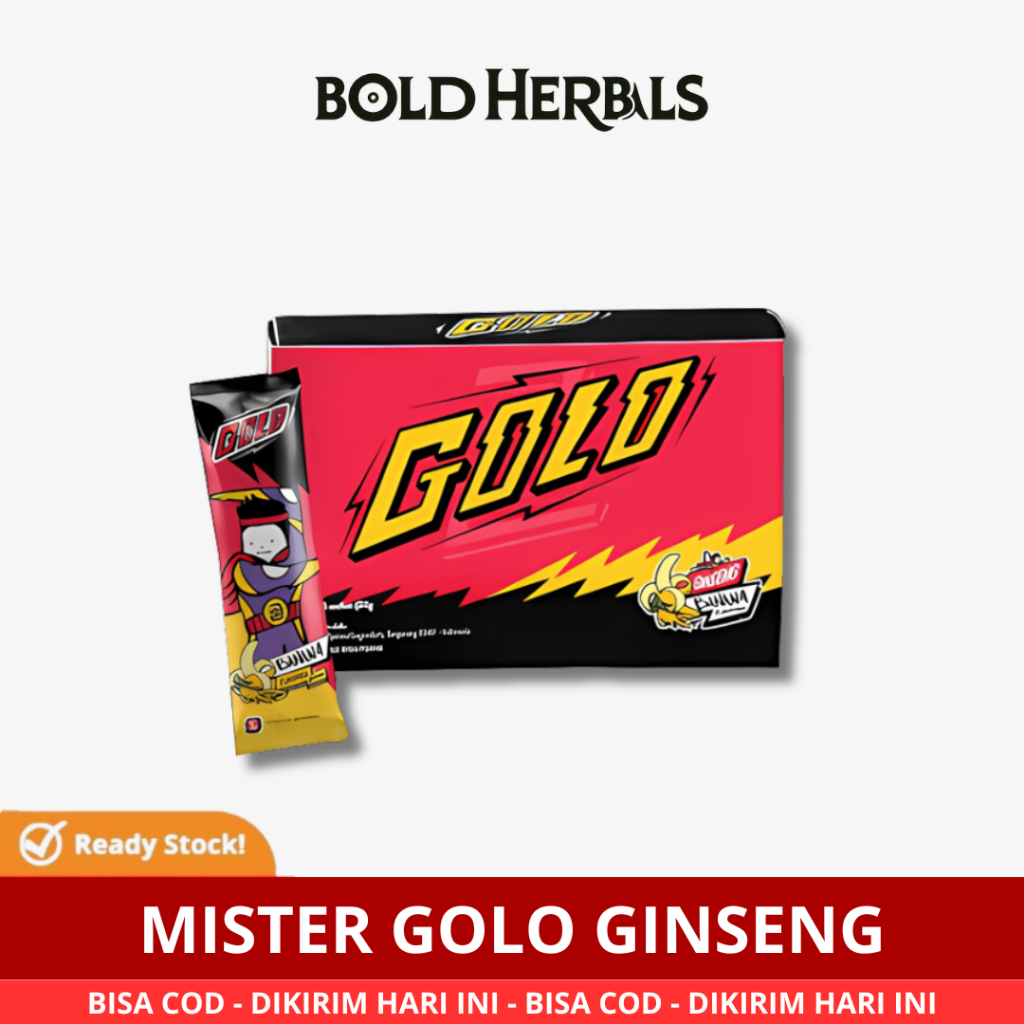 Jual Mister Golo Original (1 Box 5 Sachet) Suplemen Pria Herbal ...