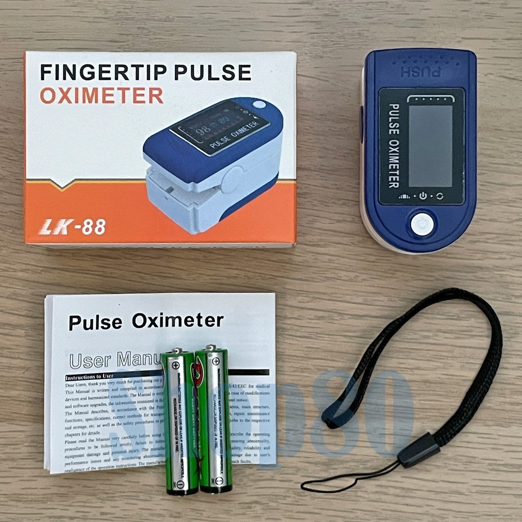 Jual Pulse Oximeter Fingertip LK88 / LK87 Oxymeter Digital Alat Ukur Kadar Oksigen SpO2 & Detak ...