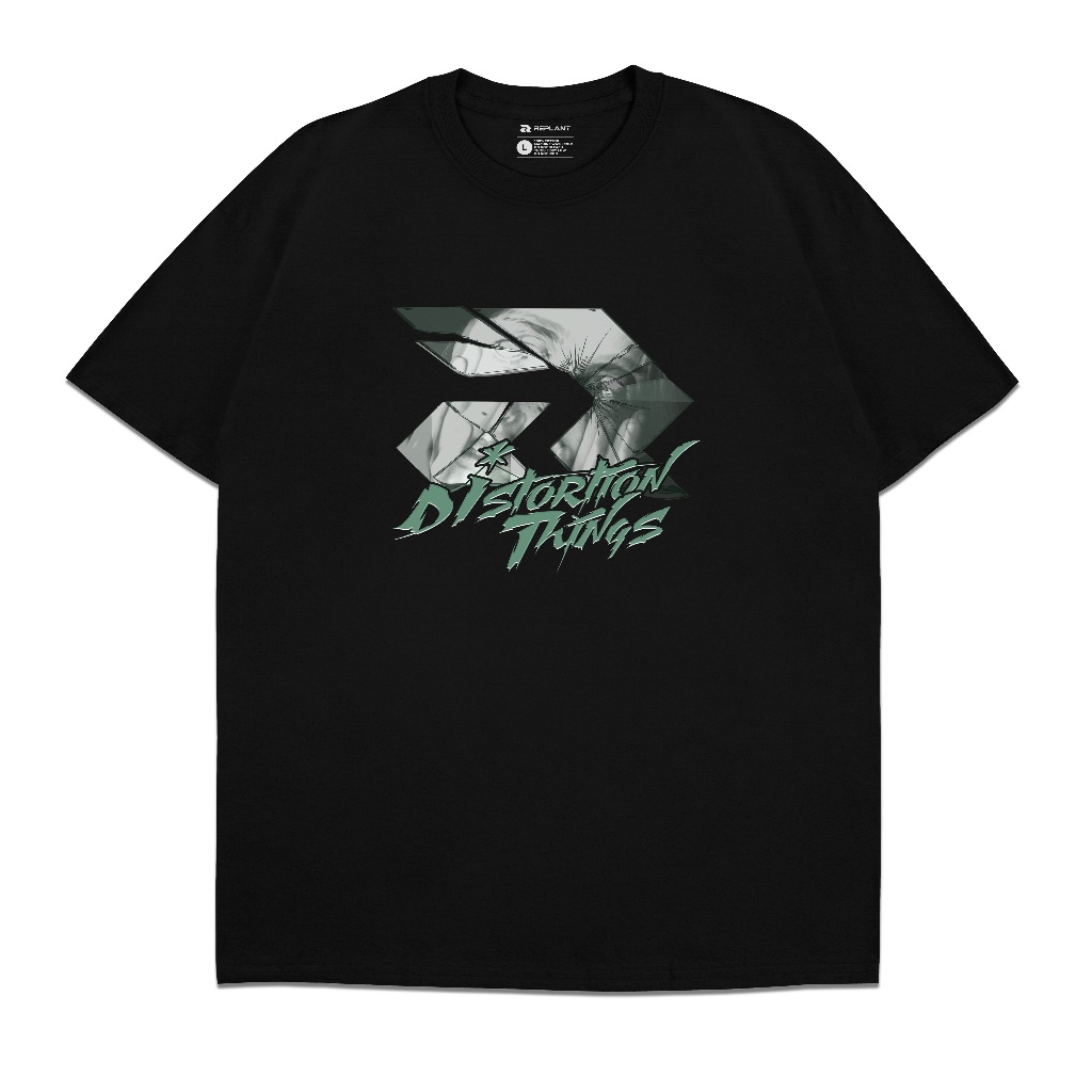 Jual Replant -Tshirt Distortion Things Black | Shopee Indonesia