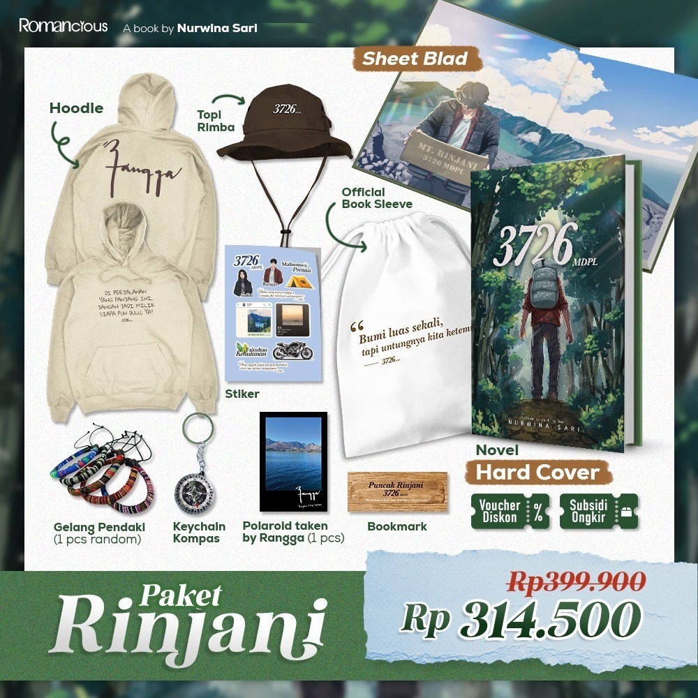 Jual Ready Stok !!! Novel 3726 mdpl By Nurwina Sari | Shopee Indonesia