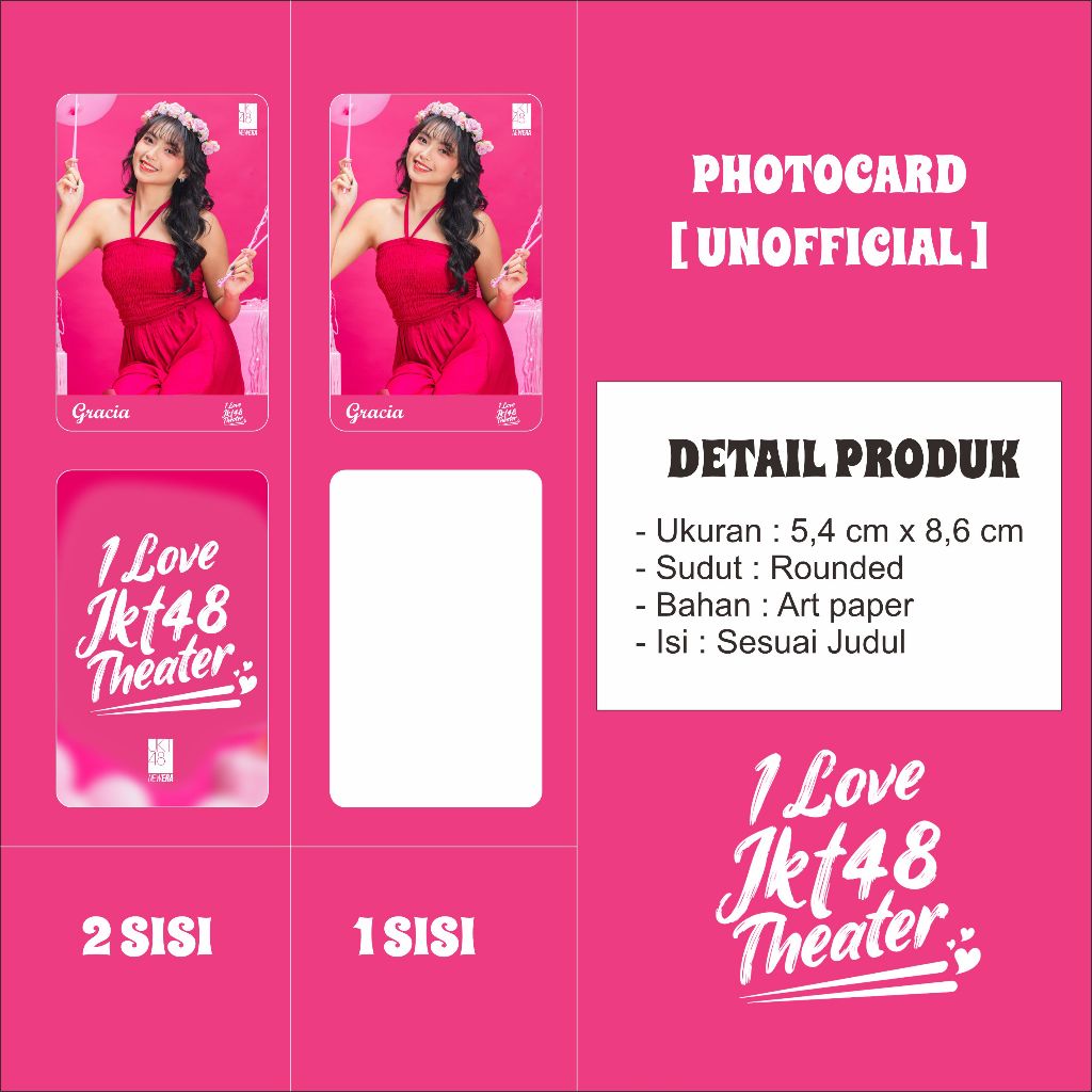 Jual I Love JKT48 THEATER isi 41 pcs - Photocard JKT48 [ UNOFFICIAL ] | Shopee Indonesia