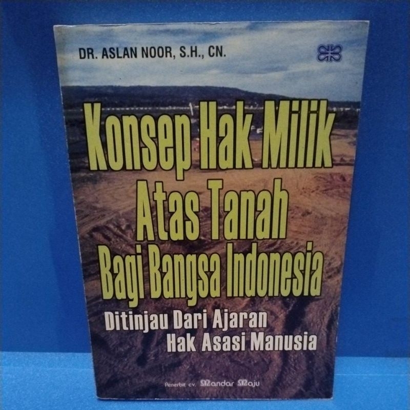 Jual Buku original KONSEP HAK MILIK ATAS TANAH BAGI BANGSA INDONESIA by ...