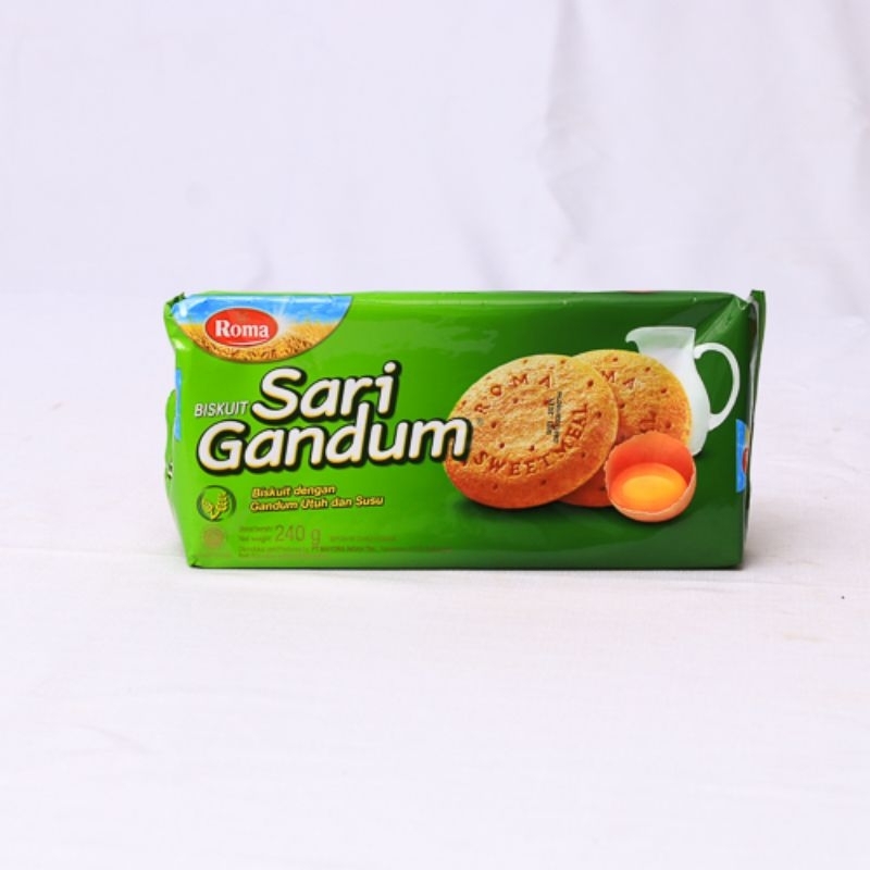 Jual ROMA Biskuit Sari Gandum Utuh dan Susu 240 gram HALAL | Shopee ...