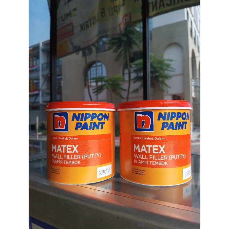 Jual Nippon Paint Matex Plamir Dempul Tembok Interior (1kg) | Shopee Indonesia