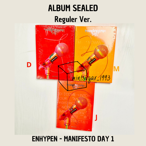 Jual [ READY | SEALED ] ENHYPEN - 3rd Mini Album ( MANIFESTO : DAY 1 ...