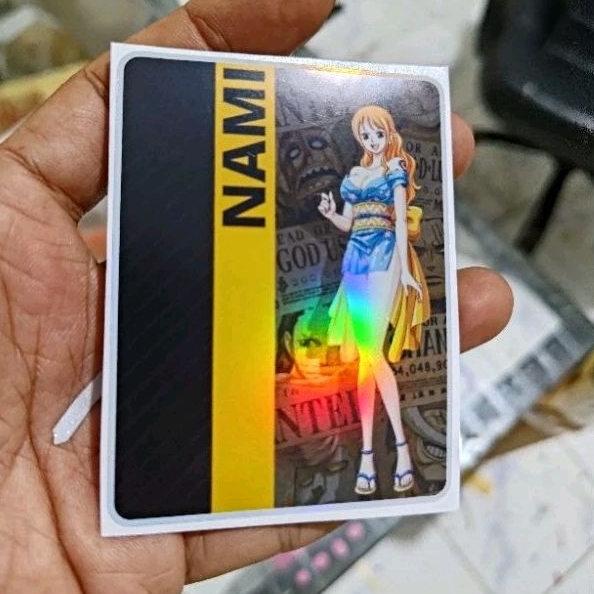 Jual sticker Nami, helogram, sticker hologram one piece | Shopee Indonesia