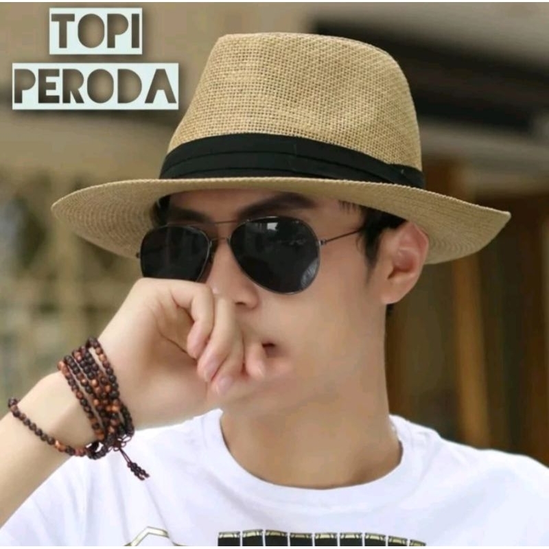 Jual Bohemian Panama Hat topi tompi topi fedora topi panama topi koboi ...